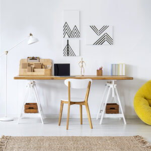 Bureau avec tréteaux : un meuble stylé pour travailler – Blog BUT